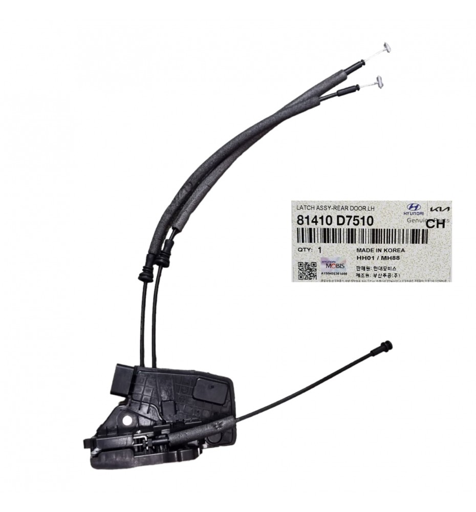 ZAMEK DRZWI TYŁ LEWY HYUNDAI ORYGINAŁ 81410D7510